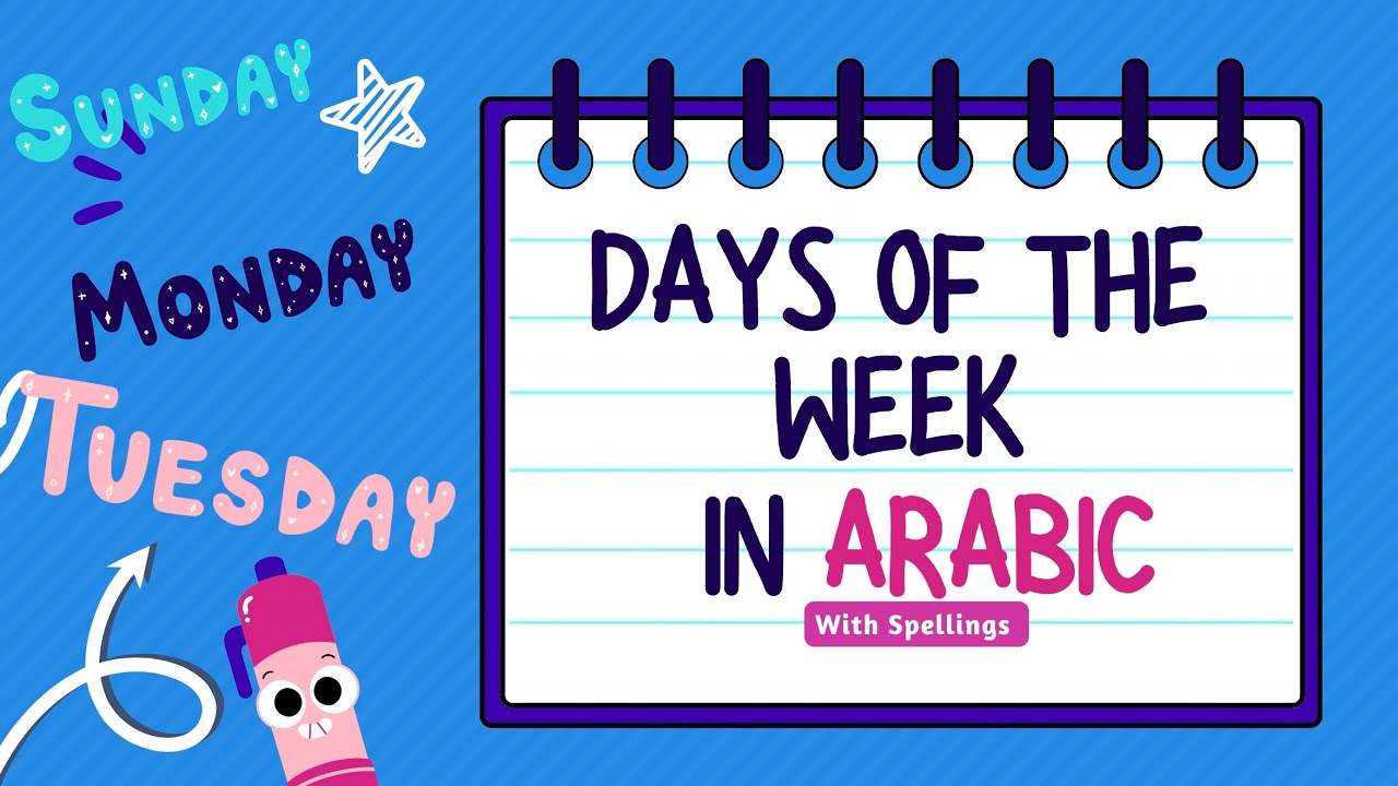 ARABIC FOR BEGINNERS | DAYS OF THE WEEK IN ARABIC | ENGLISH EXPLANATION ...