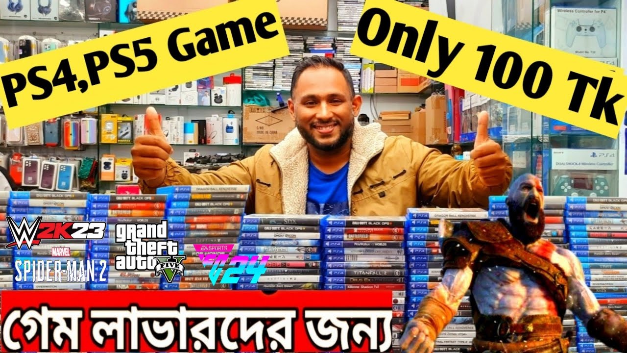 PS4,PS5 Video Game Collection 2023🔥Buy PS4 Games Disk Only 100tk😱 ...