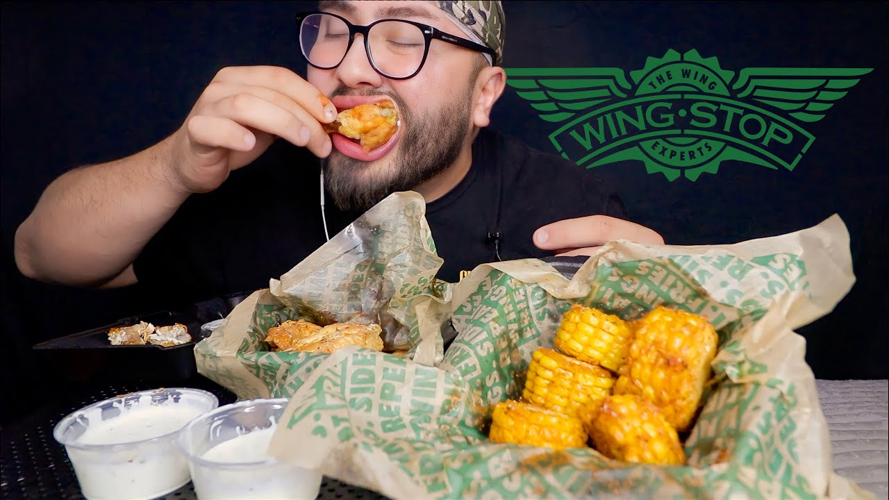 ASMR WINGSTOP MUKBANG | NO TALKING EATING SOUNDS - YouTube
