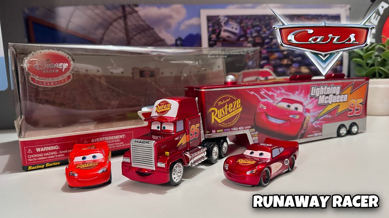 2008 Disney Store Runaway Racer Lightning McQueen Unboxing & Review ...