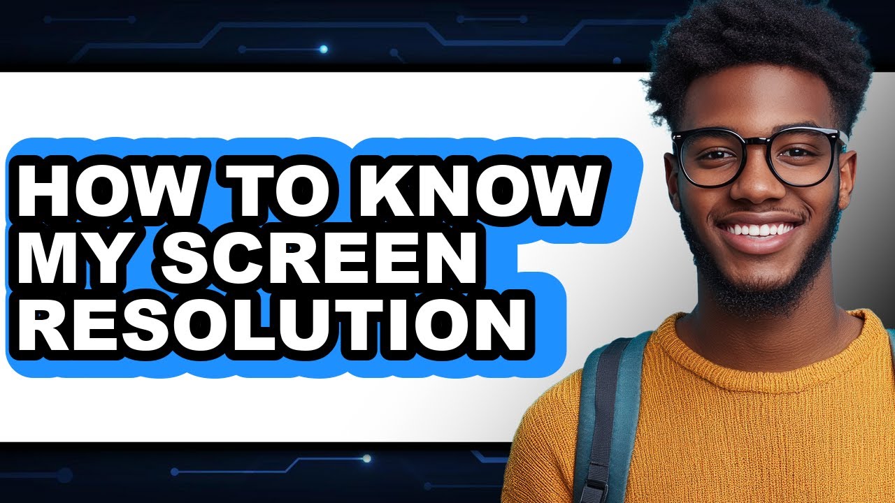 How to Know My Screen Resolution - Step by Step - YouTube