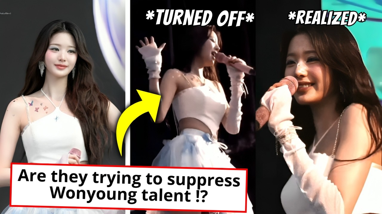 Wonyoung IVE Mic Was Muted when she wanted to do a high notes At ...