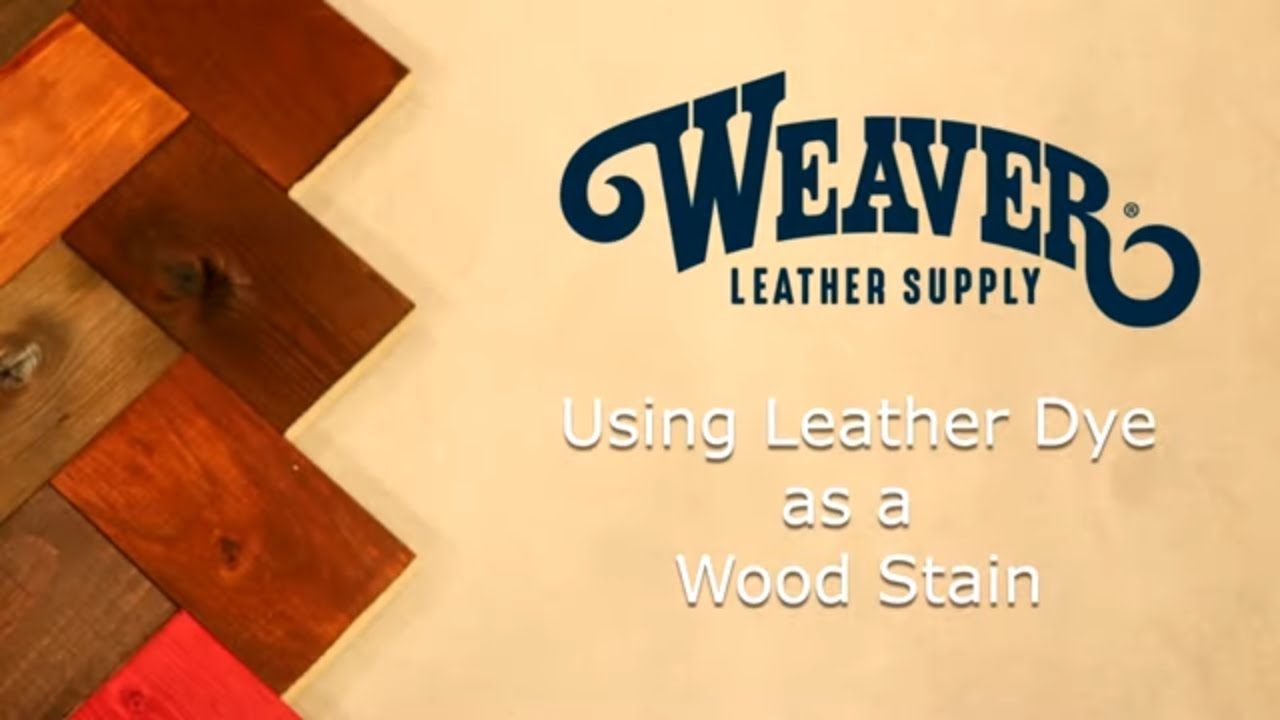 Using Leather Dye as Wood Stain - YouTube