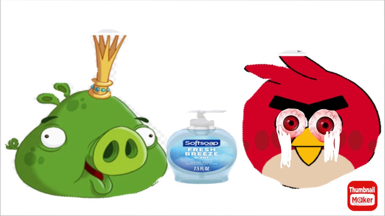 KING PIG PUTS SOAP IN RED BIRDS EYES AND GETS GROUNDED - YouTube