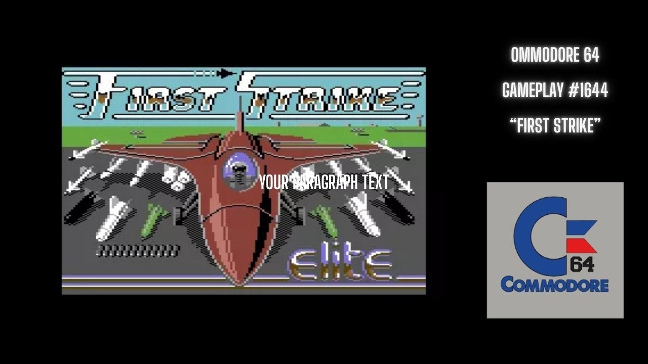 First Strike (Commodore 64 / Gameplay #1644) - YouTube