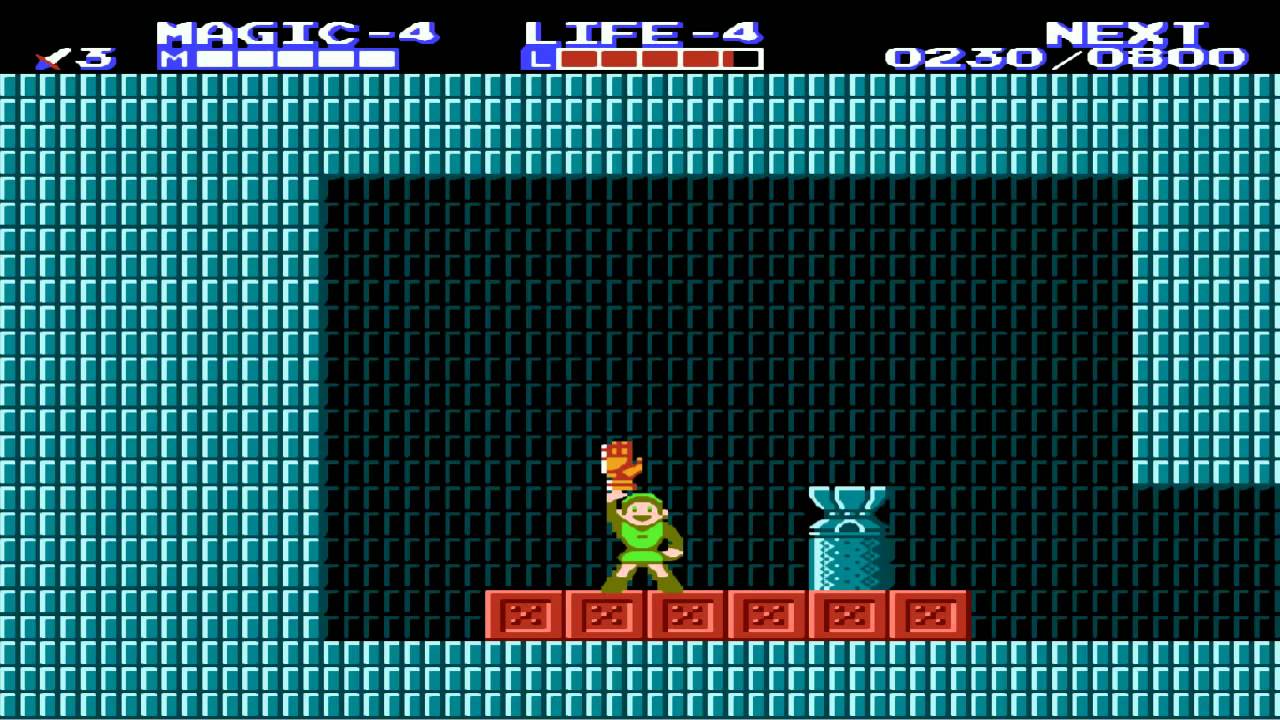 Let's Play Zelda 2 - The Adventure of Link Part 3 - Palace 2 - Midoro ...
