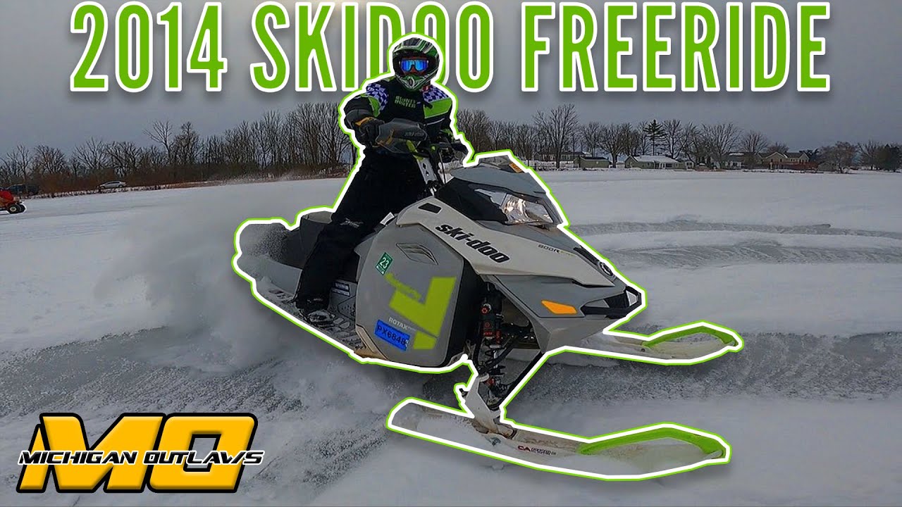 2014 Skidoo Freeride 137 - Trail Riding, Off Trail Riding, Wheelies ...