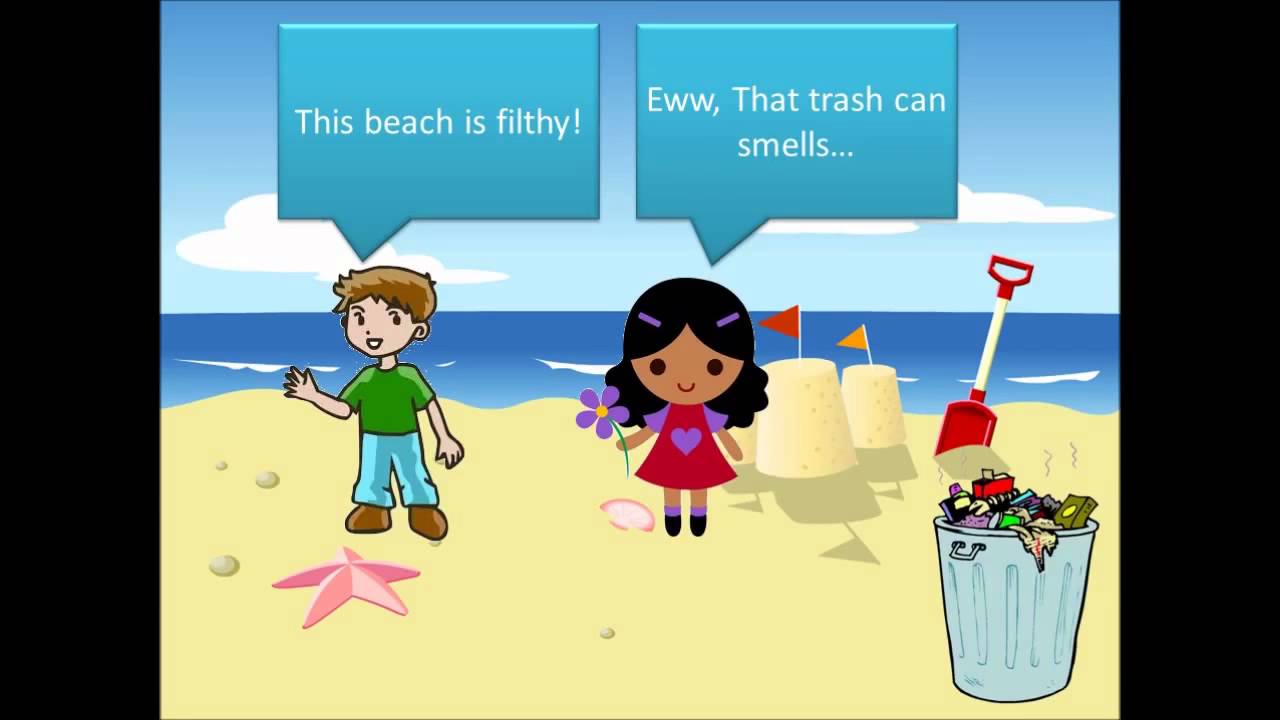 Power point Cartoon PSA Example Beach - YouTube