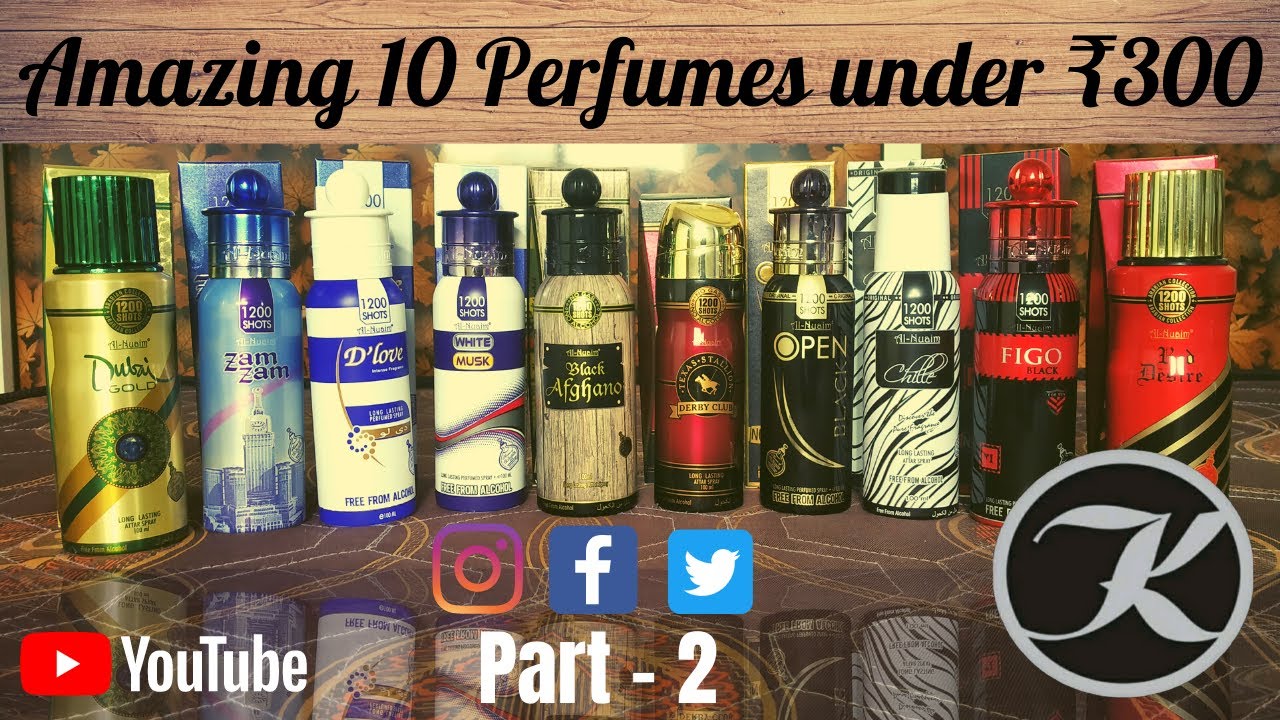 Amazing 10 perfumes under ₹300 - Part 2 | Al-Nuaim Perfumes | Review ...