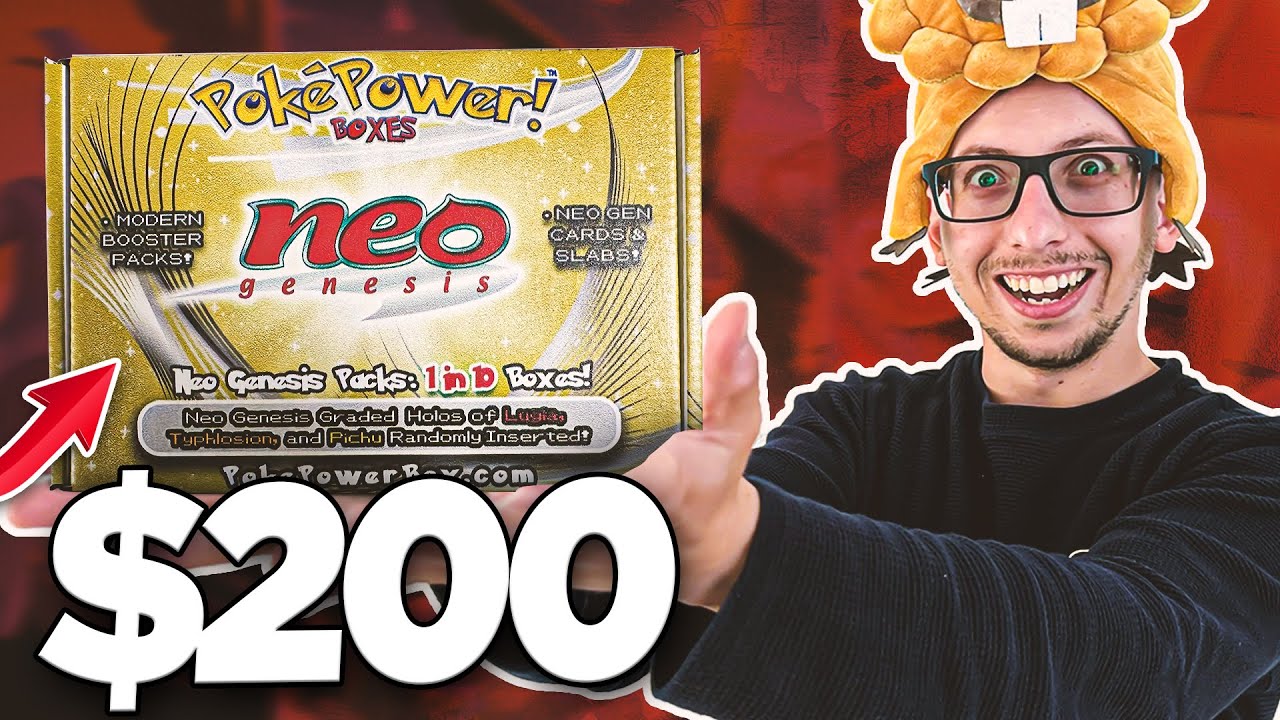 $200 Poke Power Boxes Limited Edition Mystery Pokemon Box - YouTube