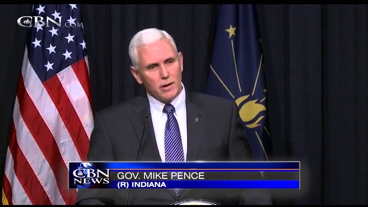 Indiana Governor Signs Religious Freedom Law - YouTube