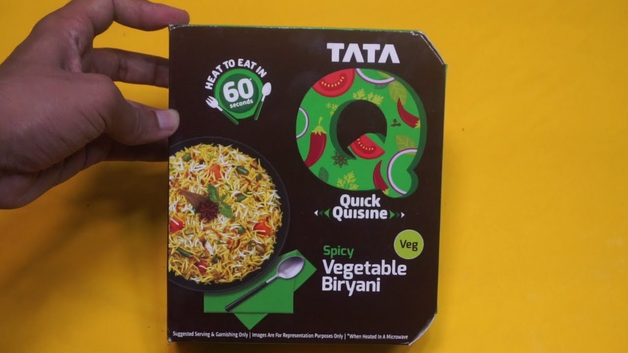 Tata Spicy Vegetable Biryani Ready to eat - Chatpat tv - YouTube