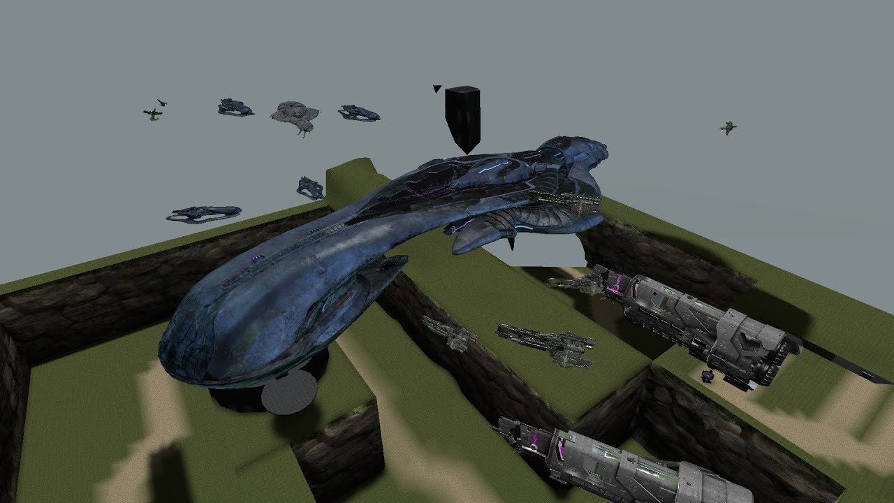 Halo Gmod AI battles. | Scenario 5 Pt 6 | Battle Above Alpha Base ...