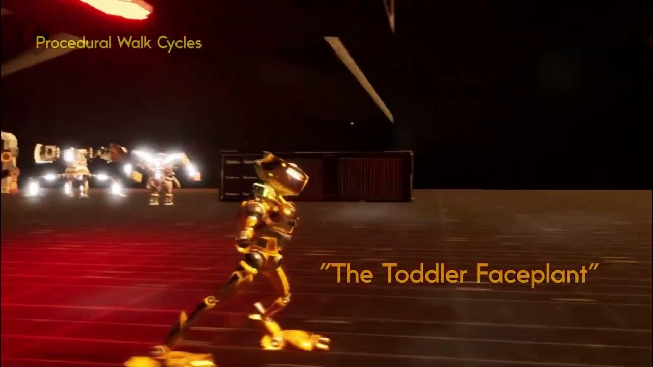 Procedural Walk Cycles - Advent Guard - YouTube