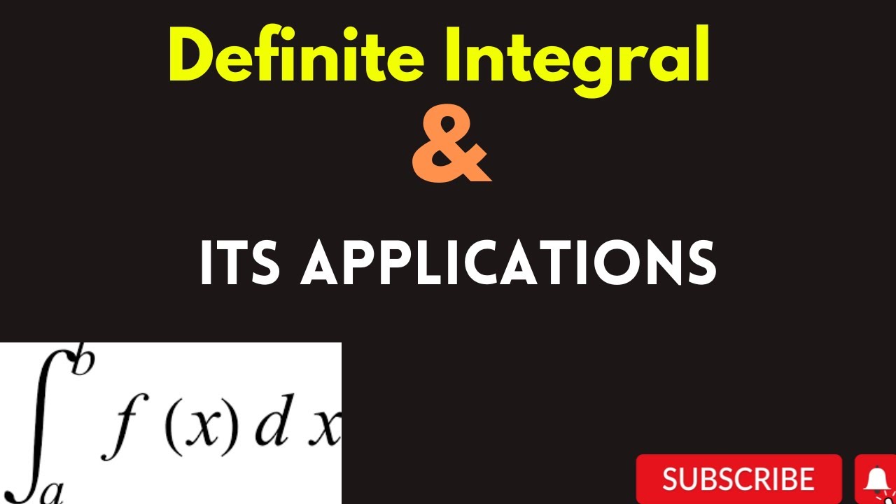 Introduction to Definite Integral & its Applications - YouTube