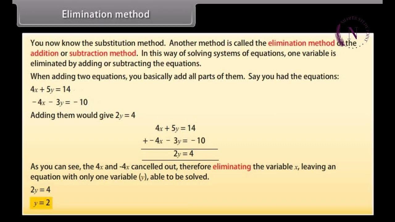 Pair of Linear Equations in Two Variables animation video class 10 ...