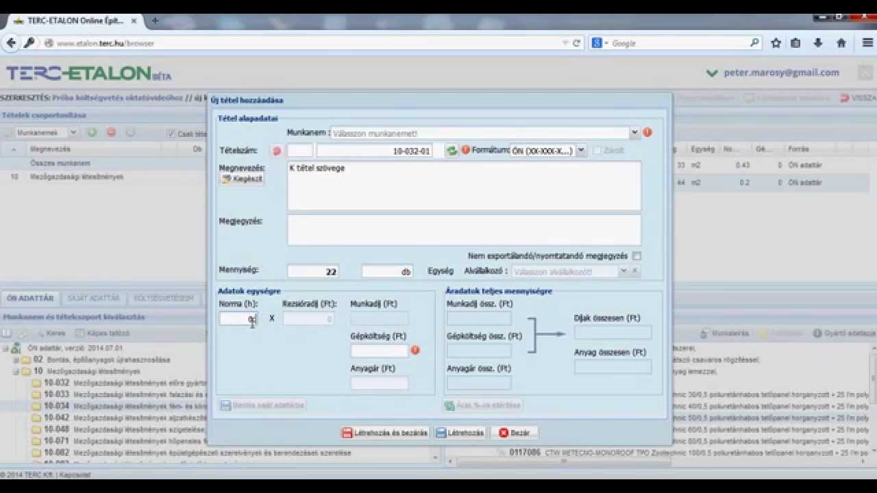 Terc kft ingyenes internetes Etalon program oktatóvideó - YouTube