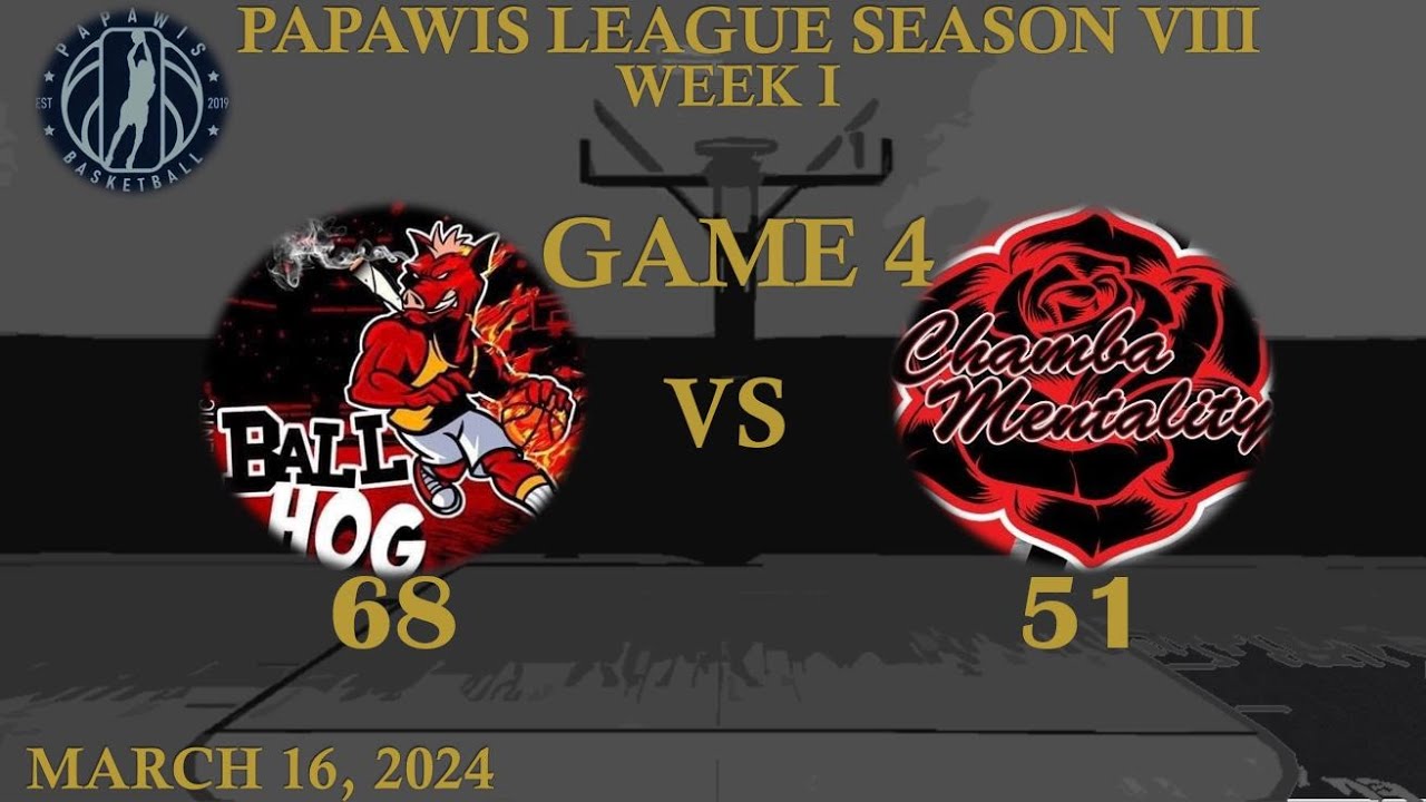 PAPAWIS League S8 Week 1 - Ball Hogs vs Chamba Mentality 2/2 - YouTube