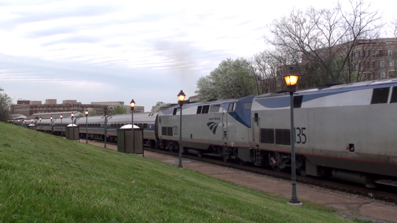 Amtrak 19 - Crescent Departs Alexandria, Virginia - YouTube