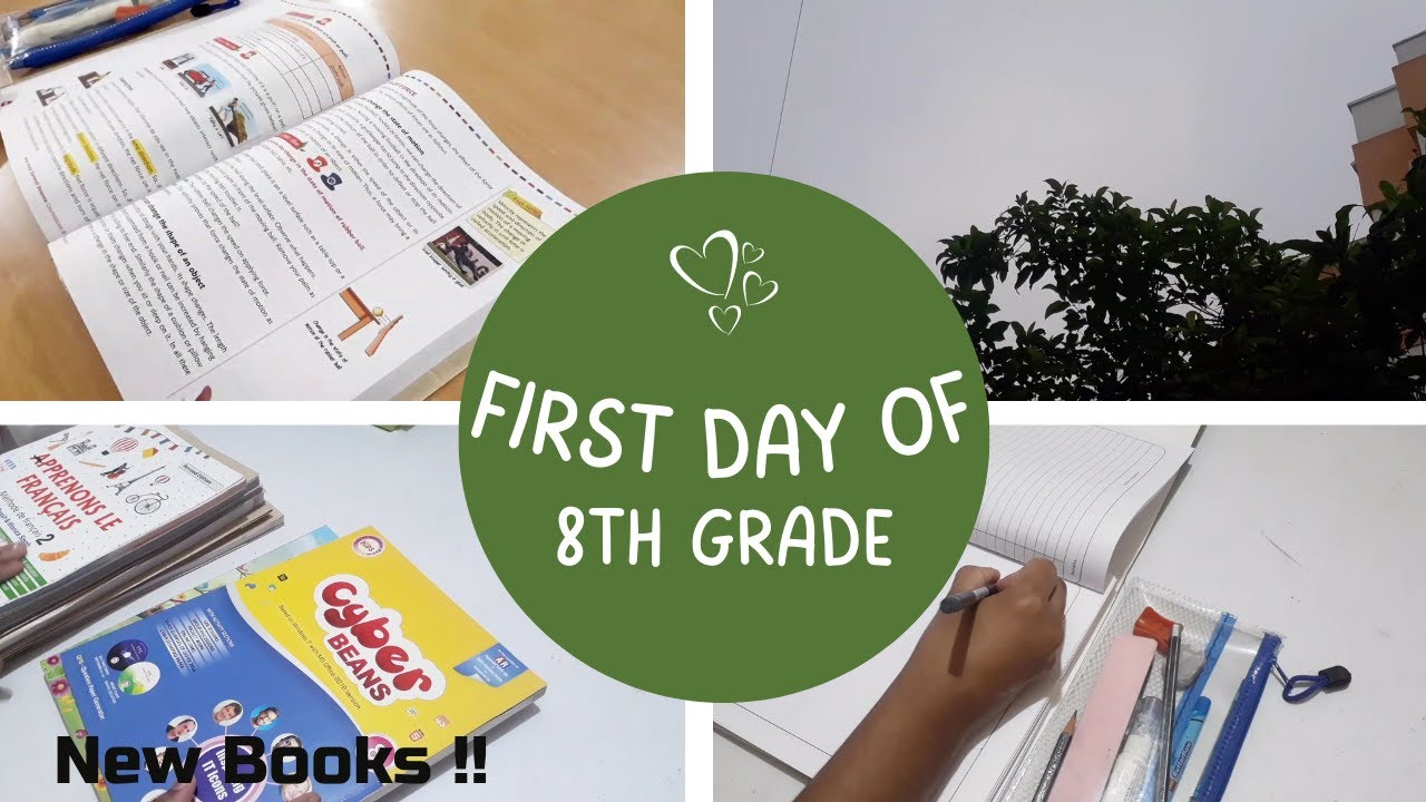 First Day Of 8th Grade | School Vlog | CBSE Class 8 | New Books + New ...