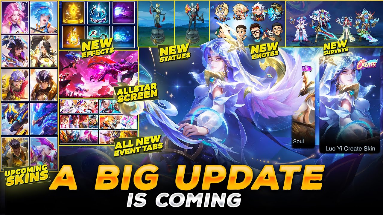 A BIG UPDATE IS COMING | LUO YI CREATE SKIN | ASPIRANTS 4.0 | KADITA SL ...