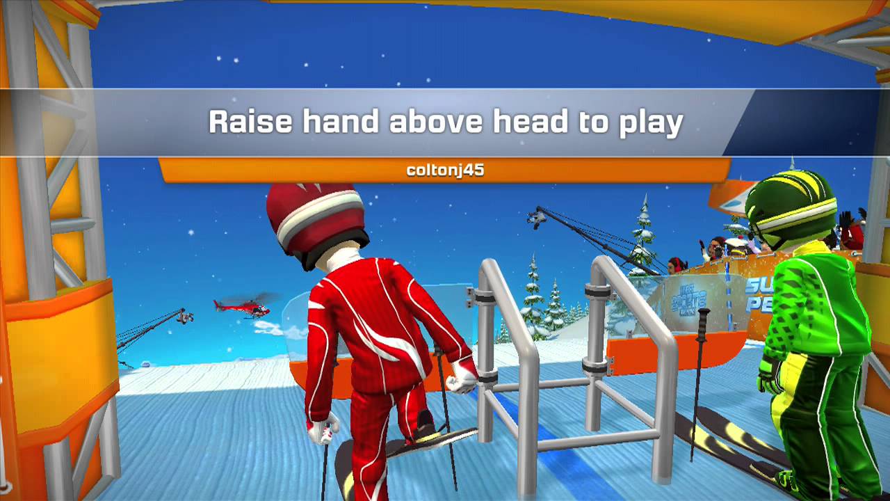 kinect sports: skiing [3] - YouTube