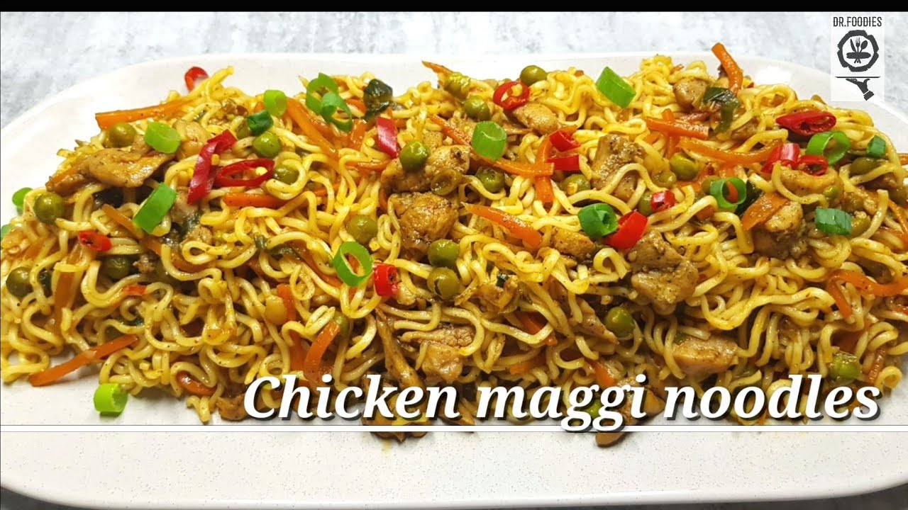 Chicken maggi noodles - YouTube