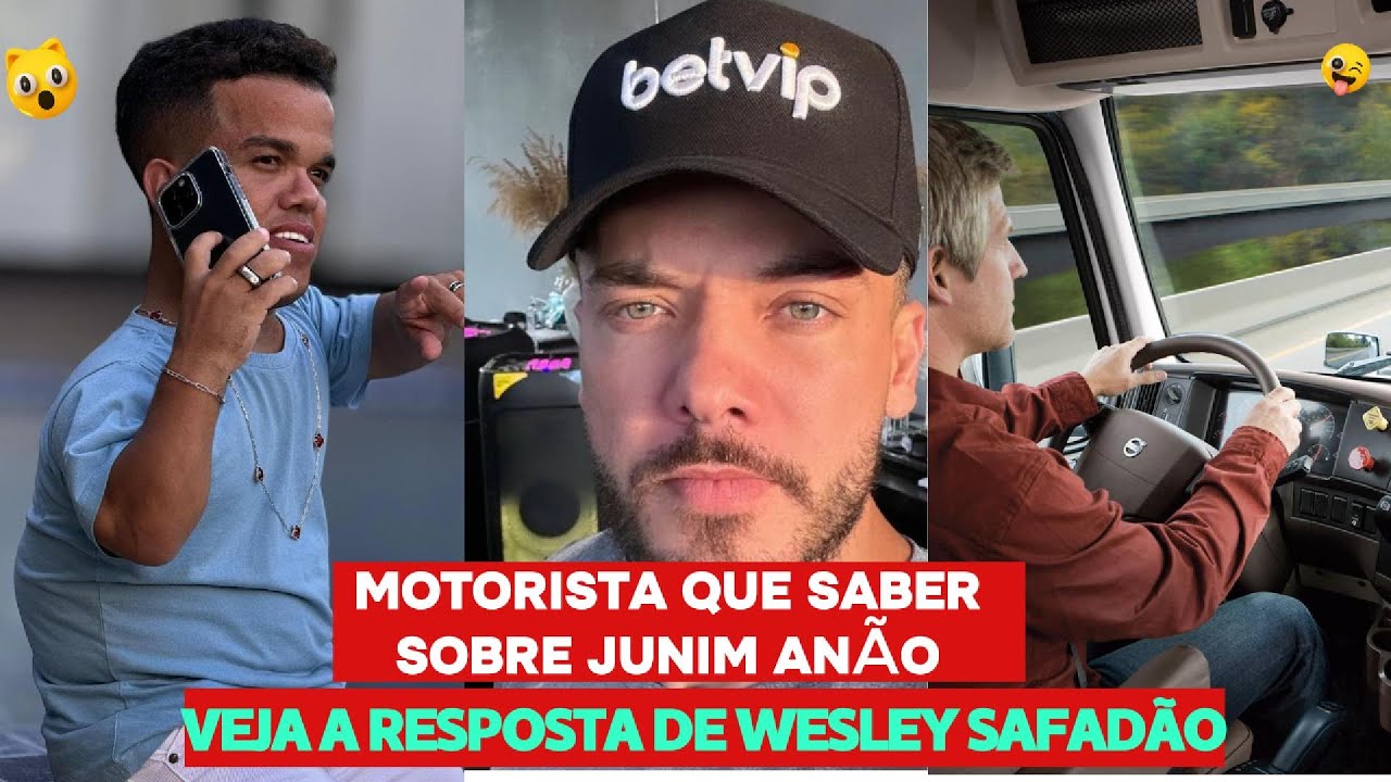 MOTORISTA DE WESLEY SAFADÃO PERGUNTA CADÊ JUNIM ANÃO VEJA A RESPOSTA DE ...