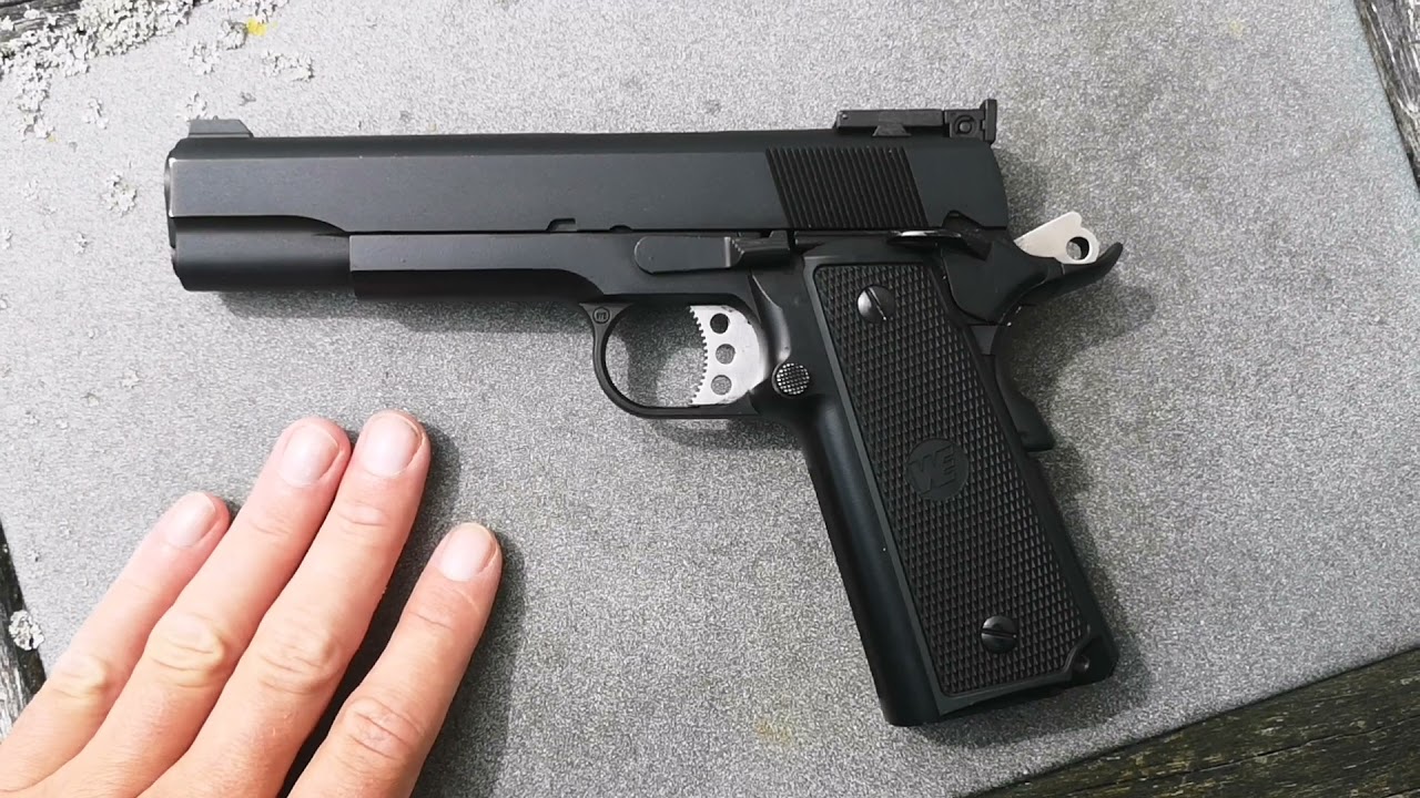WE Airsoft P14 pistol with gas blowback review - YouTube