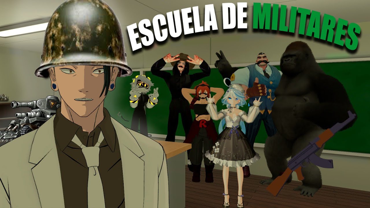 LA ESCUELA de SOLDADOS en VRCHAT - YouTube