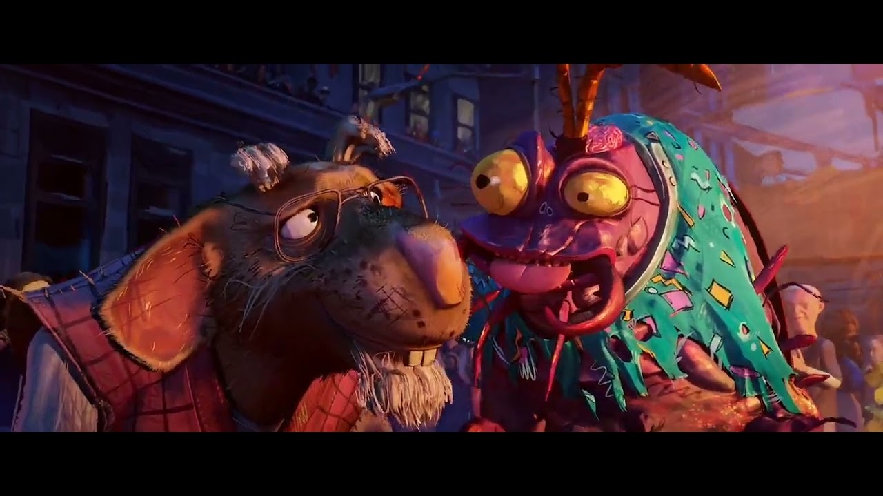 Splinter and Scumbug - Teenage Mutant Ninja Turtles Mutant Mayhem - YouTube