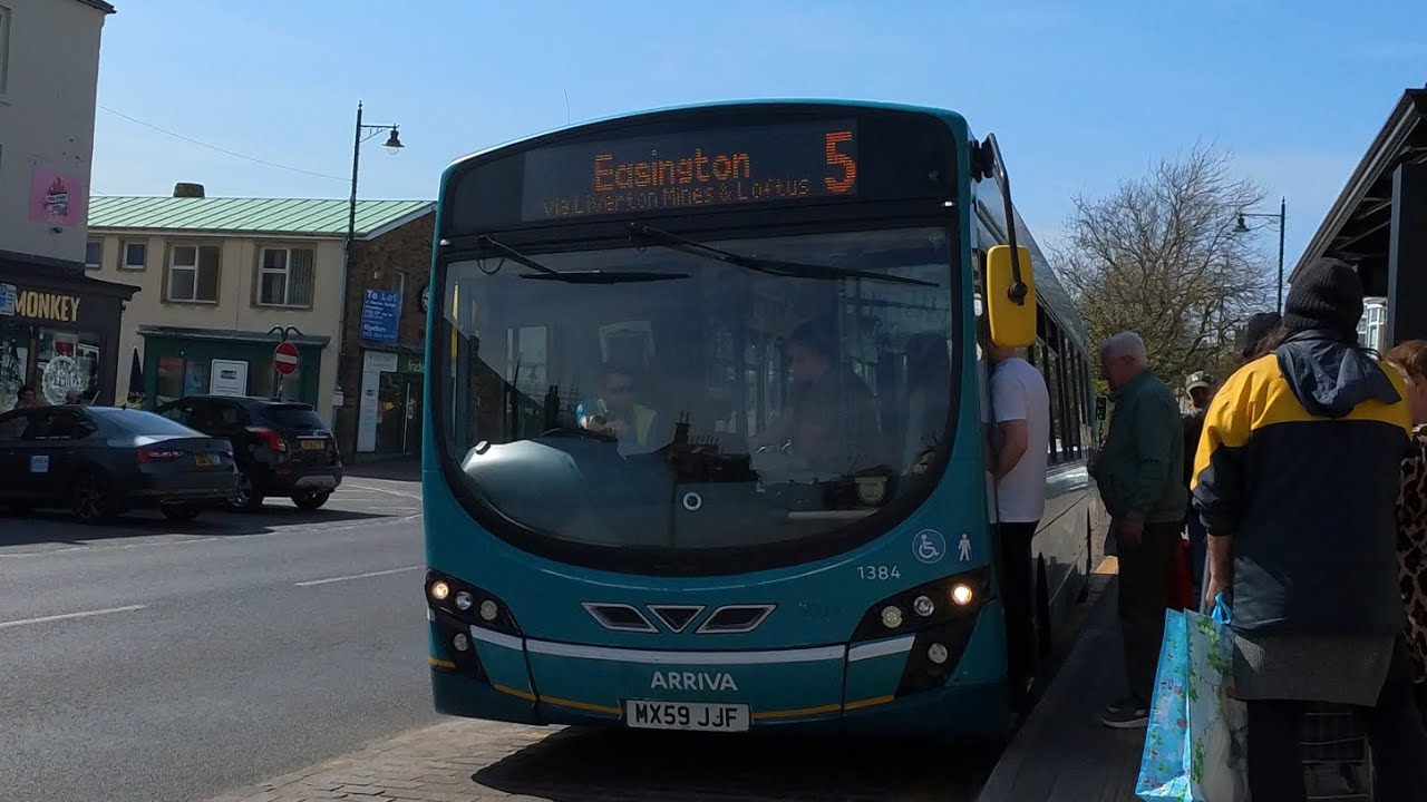 Journey on Route 5 (Part 2): Arriva North East 1384/MX59 JJF VDL SB200 ...