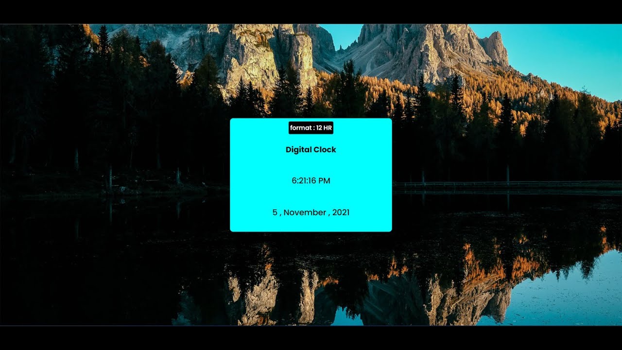 Programmed a Digital Clock (Web version) - YouTube