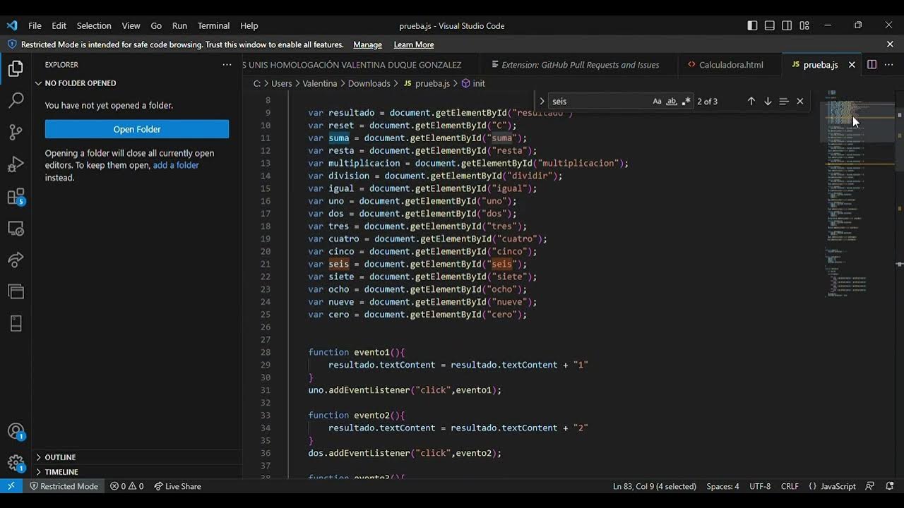 CURSO DE HTML,CSS Y JAVASCRIPT- CREACION DE CALCULADORA Calculadora 4 - YouTube