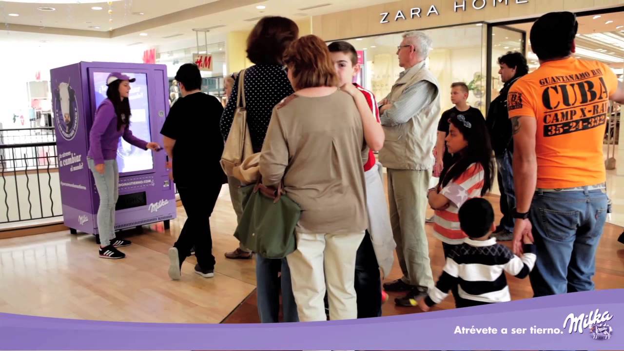 Milka Tender Vending Machine - YouTube