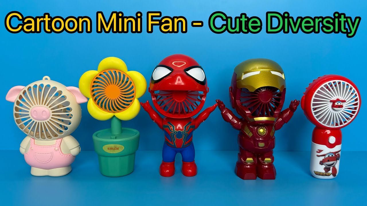 Cartoon Mini Fan - Cute Diversity, Cool And Comfortable, Portable ...