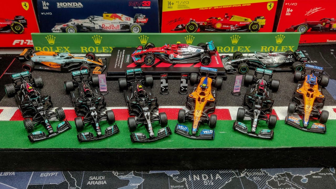 Tarmac Works F1 1/64 Scale Diecast Model Collection Mercedes and ...