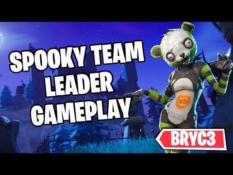 Spooky Team Leader Fortnite Gameplay - YouTube