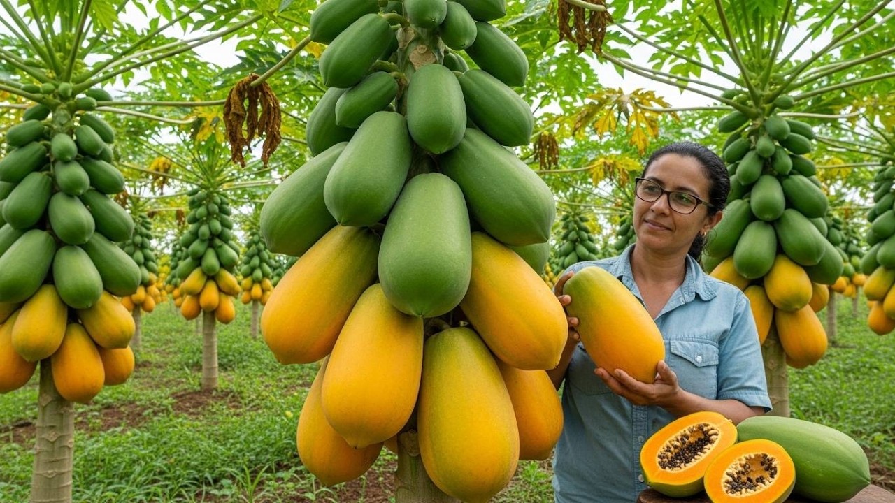 Inside Brazil’s Papaya Farms – Cultivation and Harvesting at Massive ...