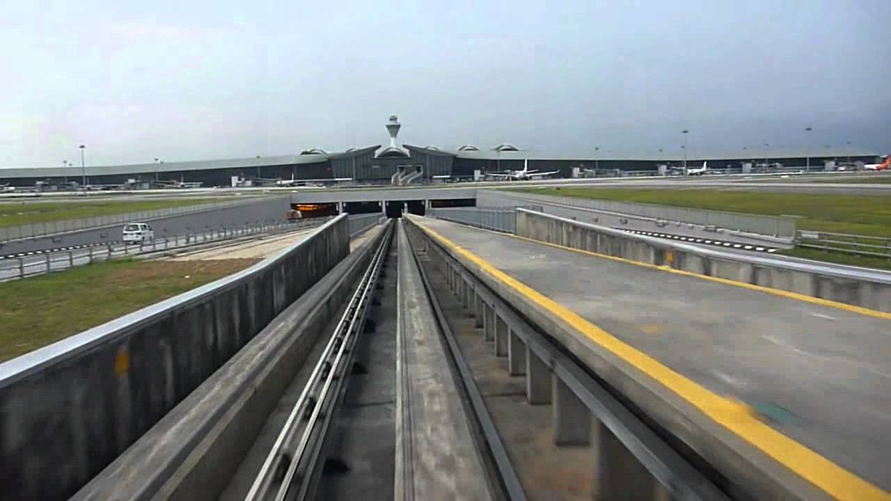 Front view of Aerotrain in KLIA - Satellite Building to Main Terminal ...
