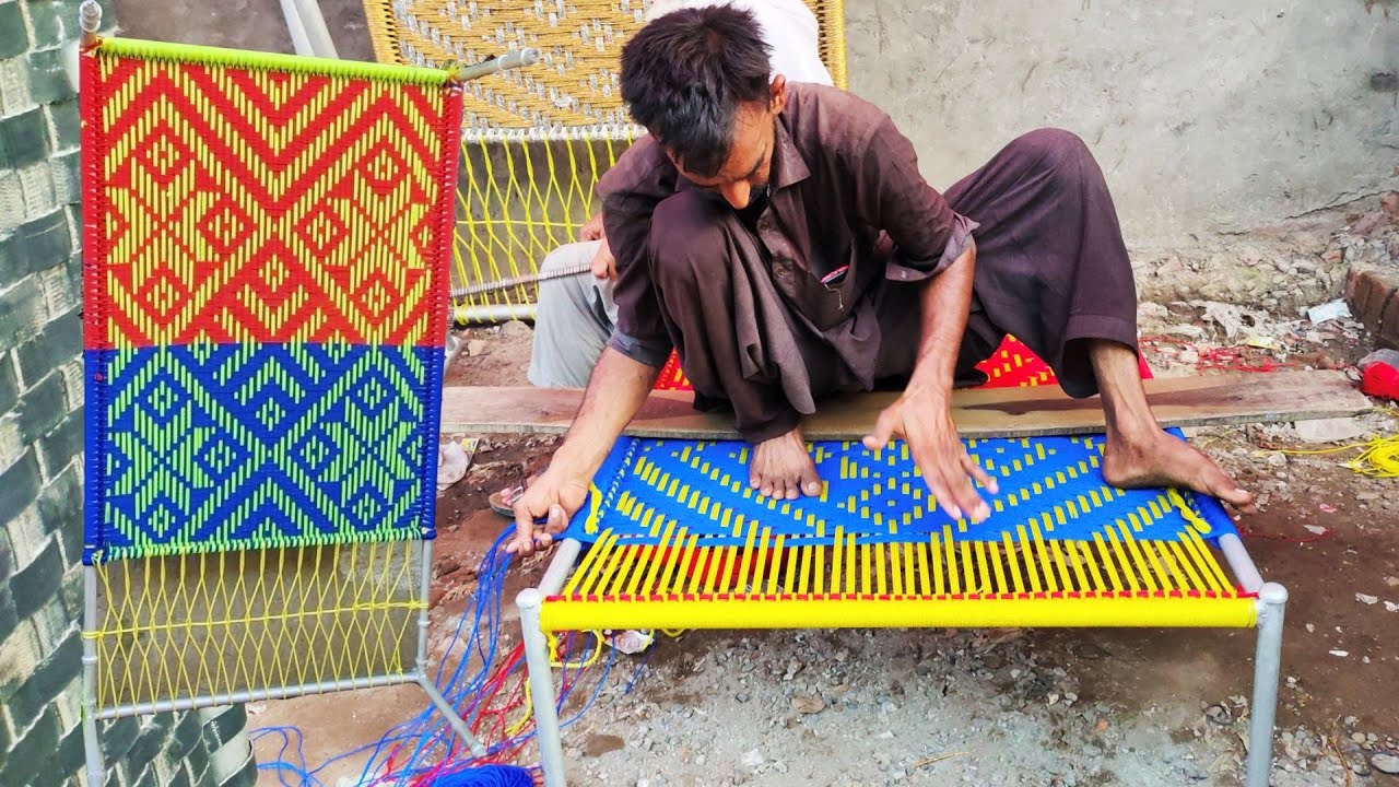 The Old Traditional Single Bed | Charpai Made By Metal | Mass ...