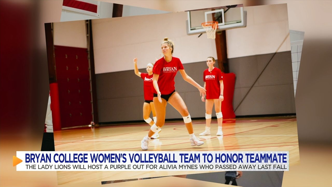 Bryan College women's volleyball honoring the memory of Alivia Mynes ...