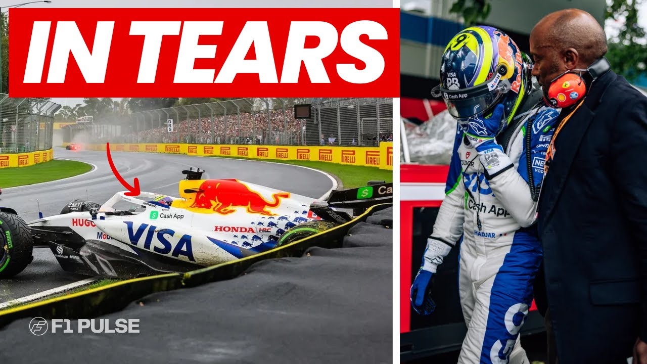 Anthony Hamilton Consoles Isack Hadjar After FIRST Race Crash - YouTube