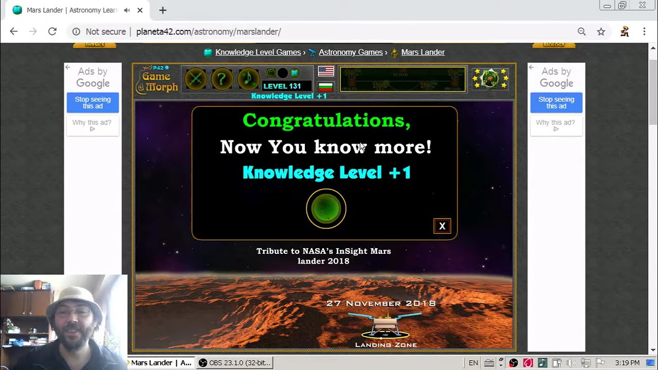 InSight Mars Lander - Fun Astronomy Educational Game - YouTube