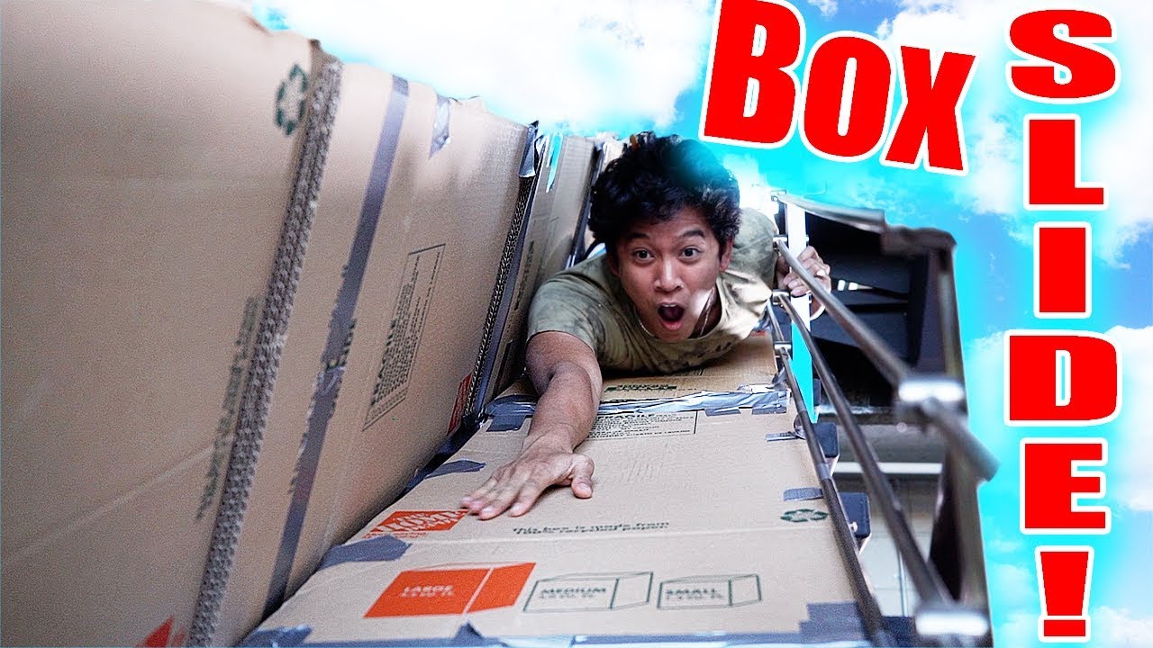 Stair Slide Challenge!!! *Box Slide* - YouTube