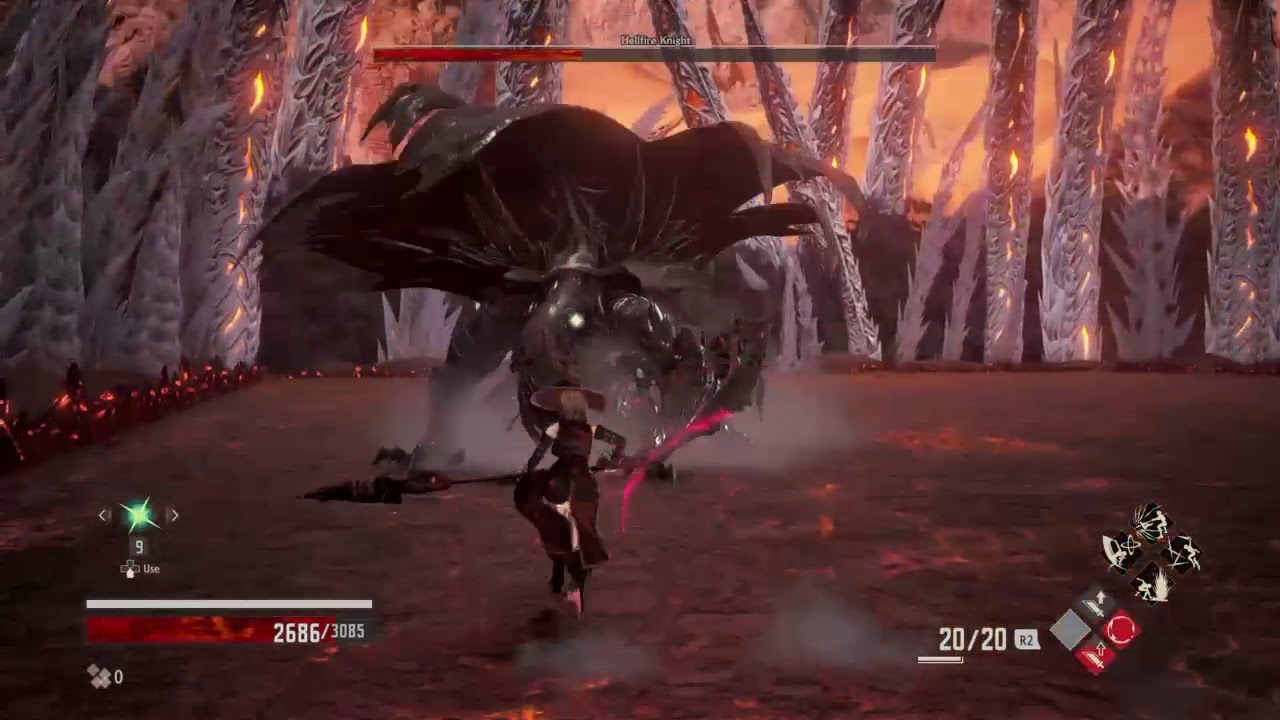 Hellfire Boss DLC Code Vein - YouTube