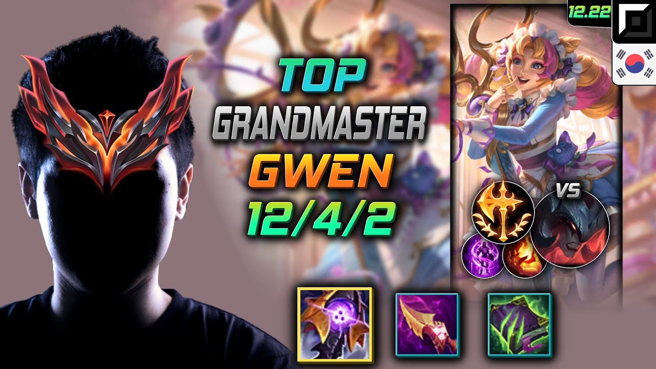 GrandMaster Top Gwen Build Riftmaker Conqueror - Gwen Top vs Aatrox ...