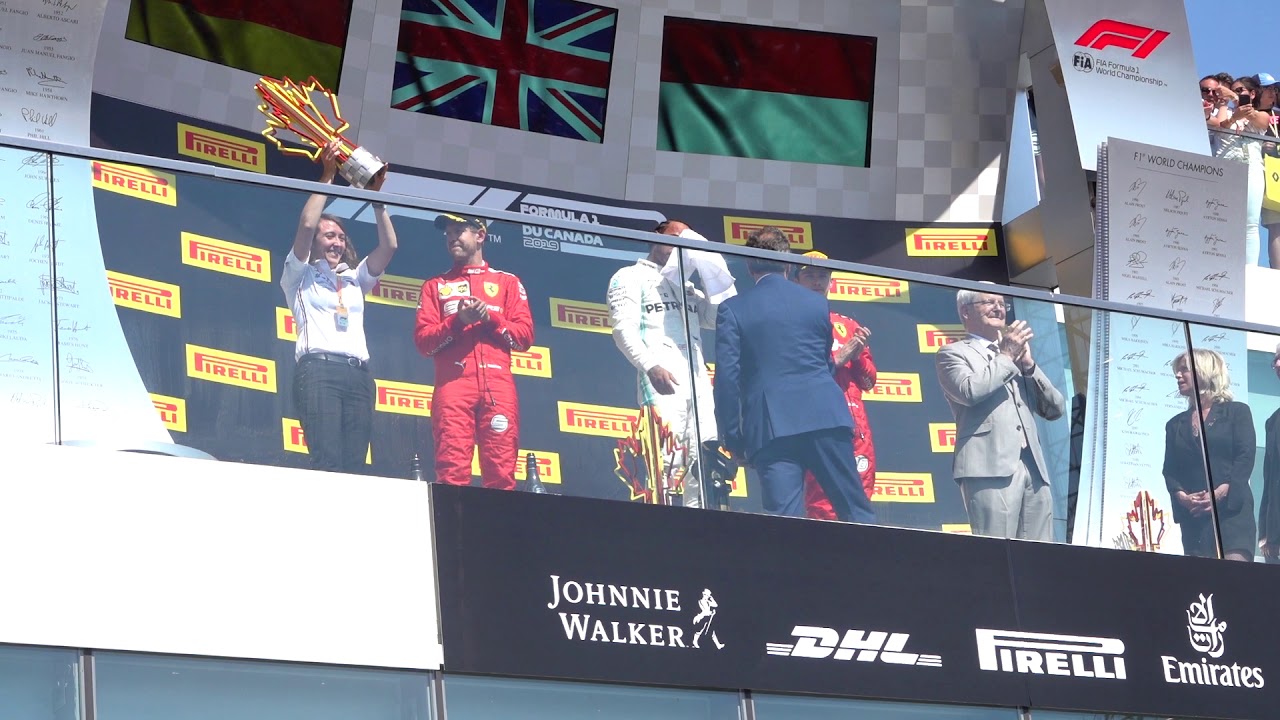 Trophy Presentation - 2019 Canadian GP - YouTube