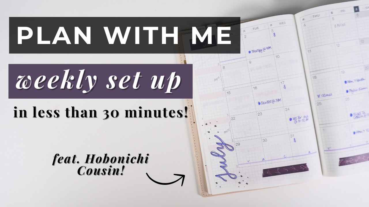 PLAN WITH ME | EP. 4 ☽ Weekly planning + 4 tips to simplify your ...