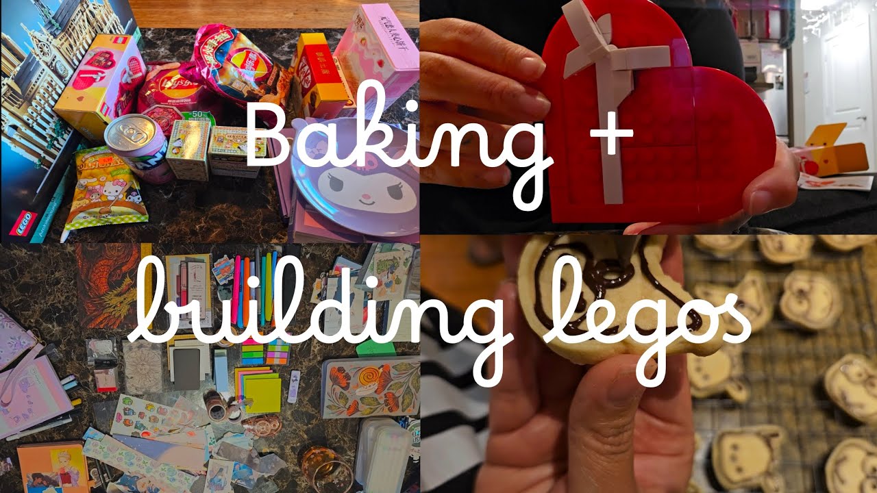 Vlog 005 baking + building Legos - YouTube